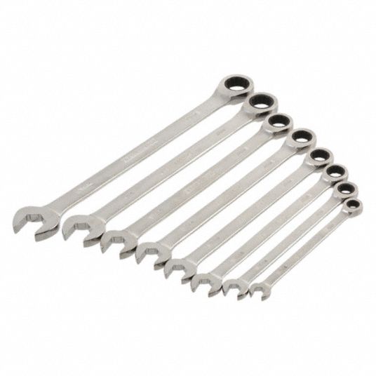 STEELMAN PRO, Ratcheting Wrench Set,144 Tooth,8pcs. - 63DX44|78965 ...