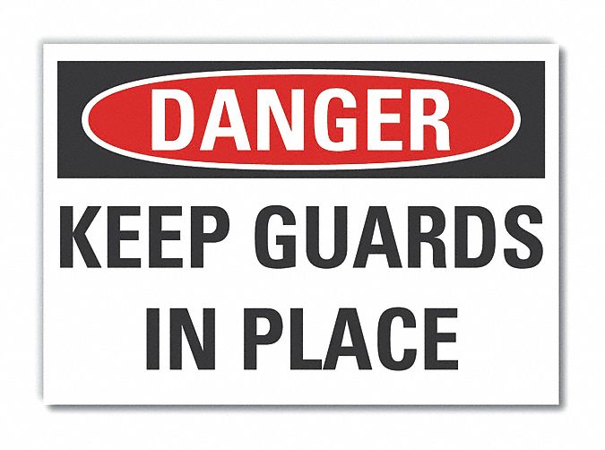 Reflective Sheeting, Adhesive Sign Mounting, Machine Guards Danger ...