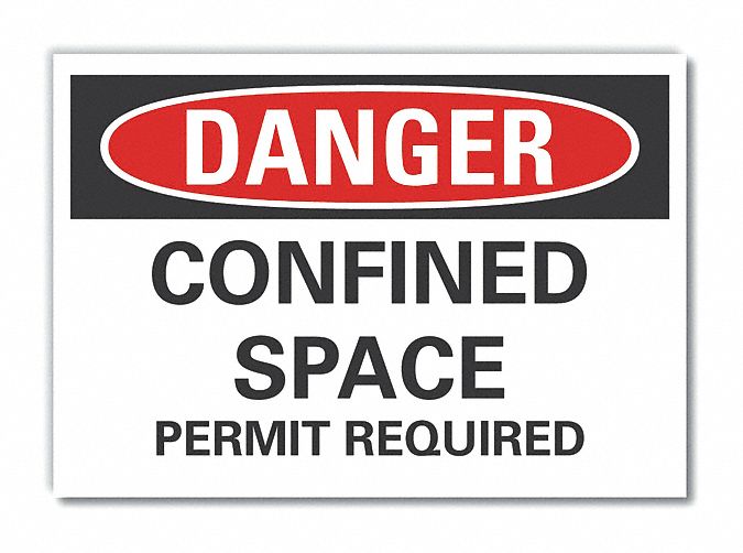 Non-PVC Polymer, Adhesive Sign Mounting, Danger Sign - 456T24|LCU4-0512 ...