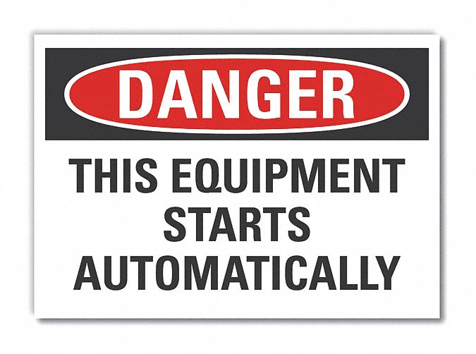 Reflective Sheeting, Adhesive Sign Mounting, Machine & Operation Danger ...