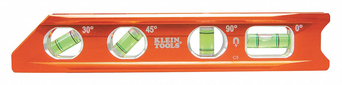 KLEIN TOOLS Billet Torpedo Level, Aluminum - 63LH88|935RB - Grainger