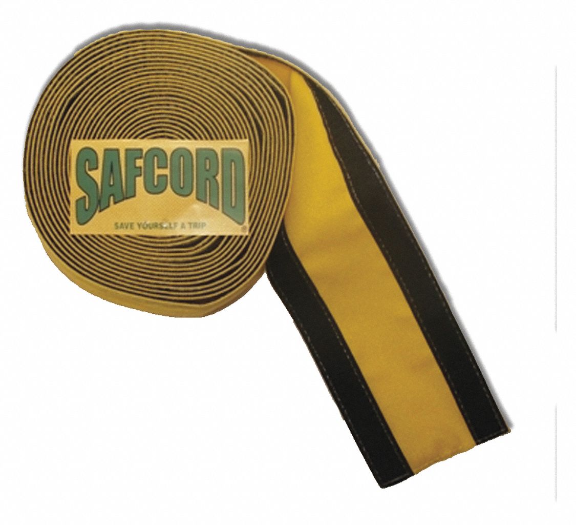 1 Channels, 4 in Overall Wd, Safety Cord Cover,6 ft. x 4",Yellow ...