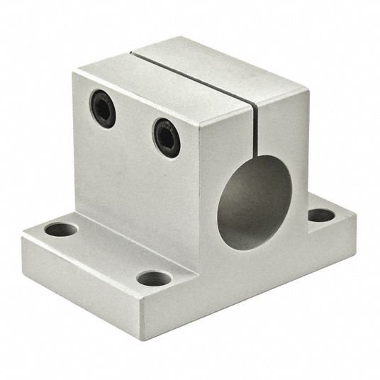 Stanchion Base, 3 in x 2 in x 2 1/8 in, Double Horizontal Base - 63NR65 ...