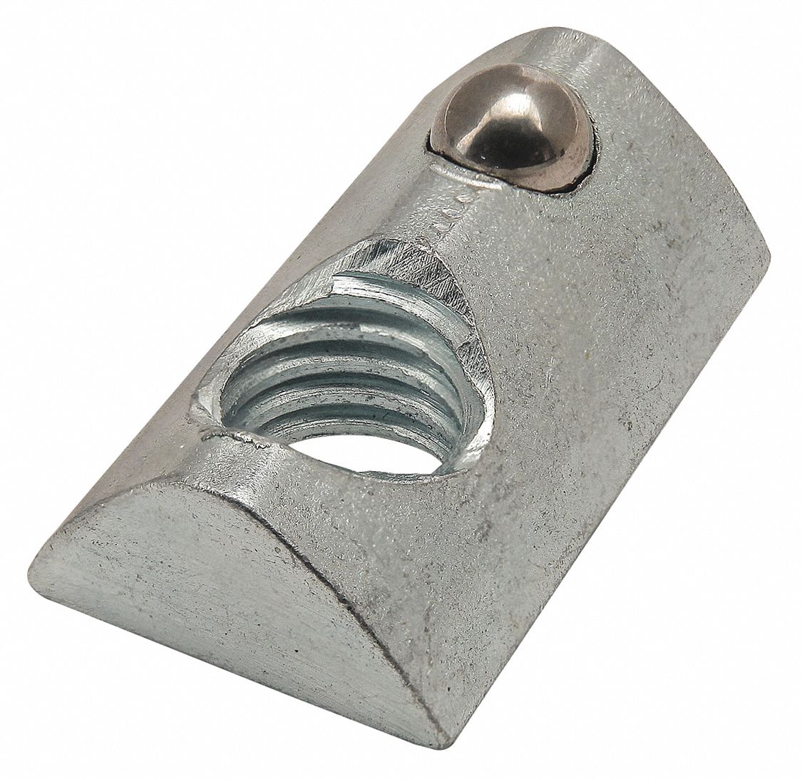 M8 Drop In T-Nut W/Ball / Spring 40S Brt - Grainger