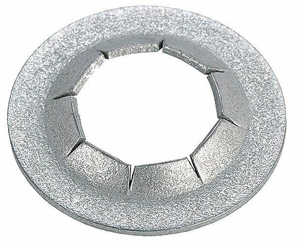 Spring Steel, 0.437 in Outside Dia, Push On Cap Nut,External,0.015 in ...