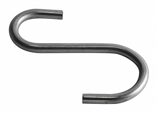 HERITAGE, S-Hook,.177"x 2-7/8" Zinc - 63VH18|SHOOK-013 - Grainger