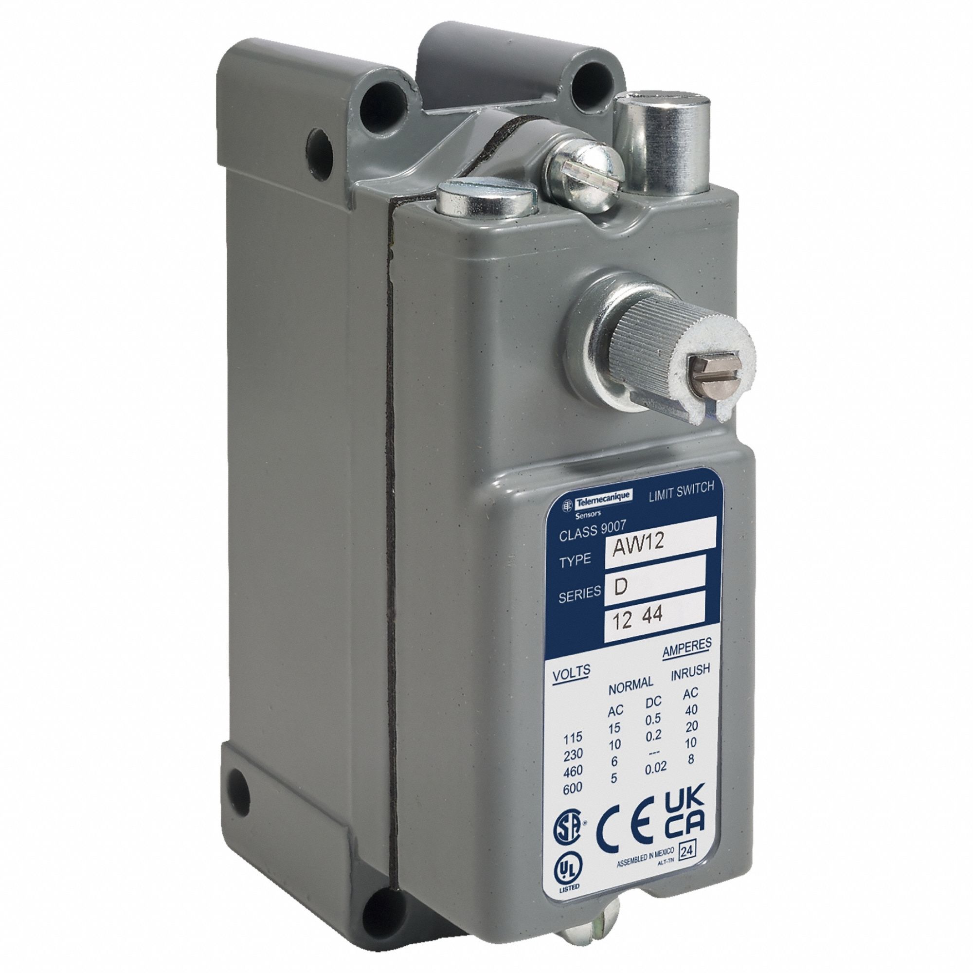 TELEMECANIQUE SENSORS, Roller Lever, Metallic, Plug-In Limit Switch ...