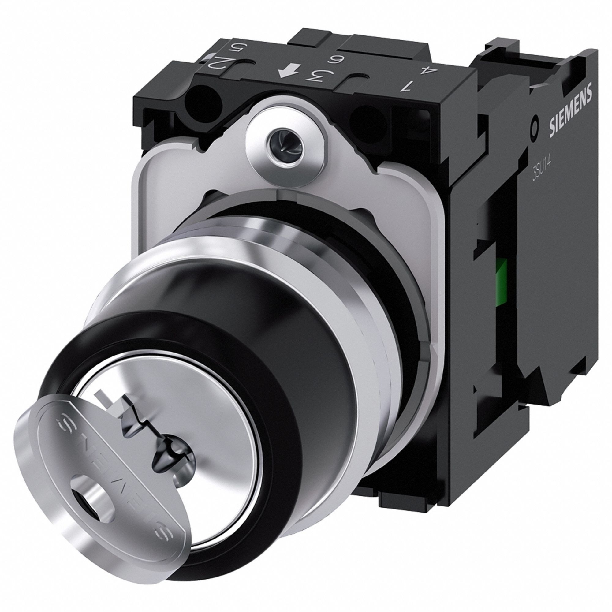 SIEMENS, 2 Position, 22 mm Panel Mounting Size, Selector Switch ...