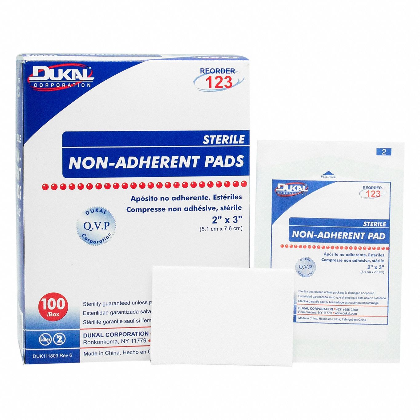 3 in Dressing Lg, 2 in Dressing Wd, Non-Adherent Pad - 3JME4|3JME4 ...