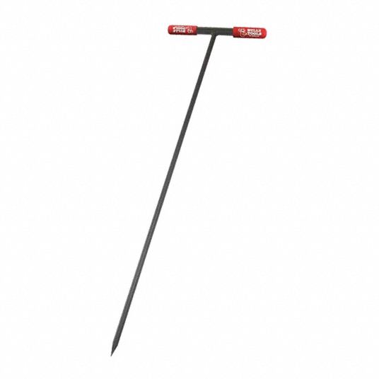 Steel Soil Probe,48",T-Style Handle - Grainger