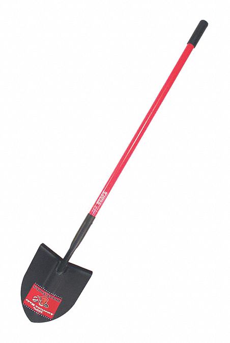 Point Shovel,Round,14 ga.,Fiberglass L - Grainger