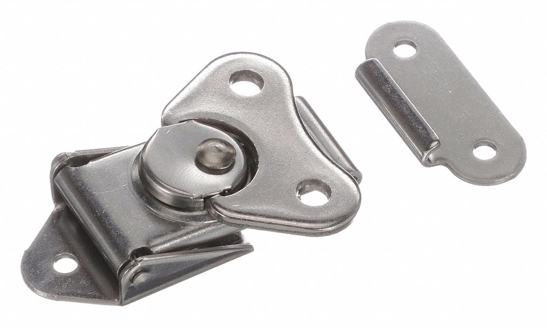 Stainless Steel, 1/2 in Ht, Door Latch - 642U06|M11-8201 - Grainger