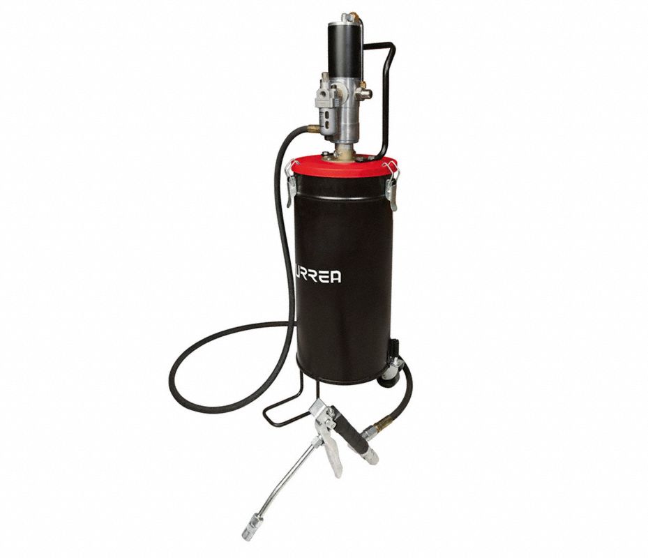 URREA Bomba Engrasadora con Pistola , 2-1/2" Tamaño de Motor Neumático ...