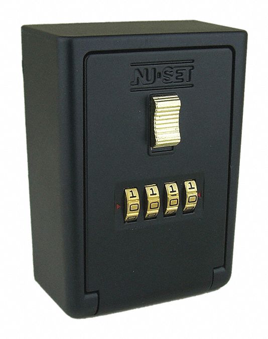 NU-SET, Mechanical Combo Lock, 4 1/8 in Outside Ht, Lock Box - 643L39 ...