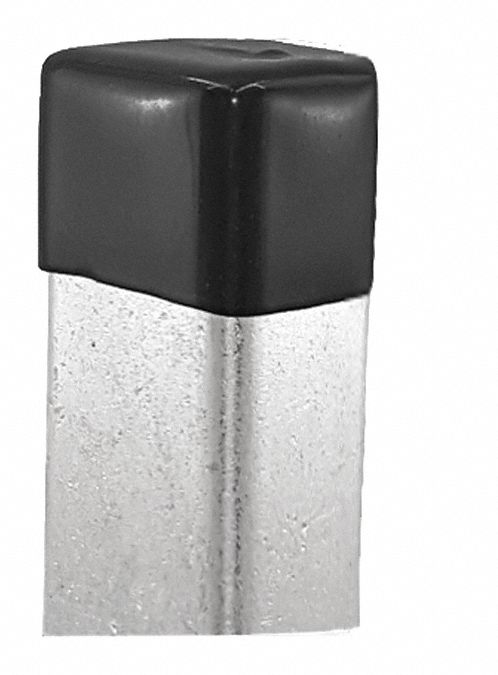 Safety End Cap, 13/16 in X 1 5/8 in, Black, PK10, Safety End Cap, 13/16 ...