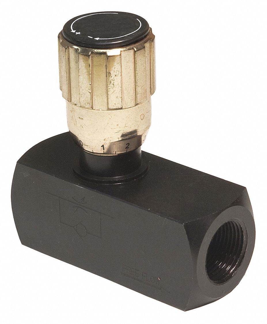 BUYERS PRODUCTS, 25 gpm Max Flow Rate, 3/4 in NPT, Hydraulic Flow ...