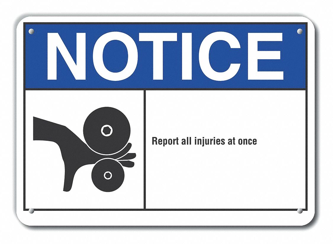 Aluminum, Mounting Holes Sign Mounting, Reflective Accident Reporting ...