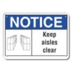 Perimeter Safety Signs For Aisles & Passageways - Grainger Industrial ...