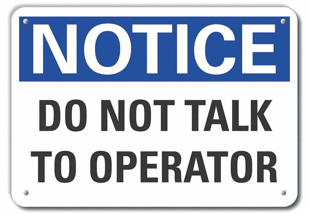 Plastic, Mounting Holes Sign Mounting, Plastic Machine & Operation ...