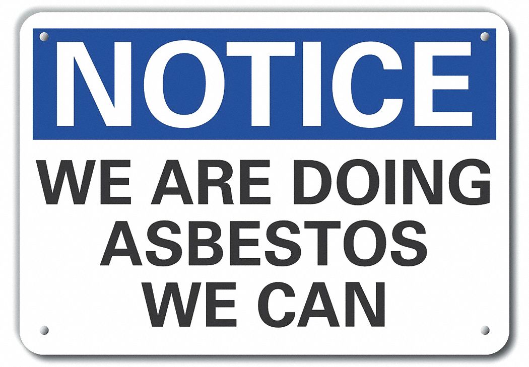 LYLE Aluminum Humor Notice Sign, 10x14in - 64MY42|LCU5-0142-NA_14X10 ...