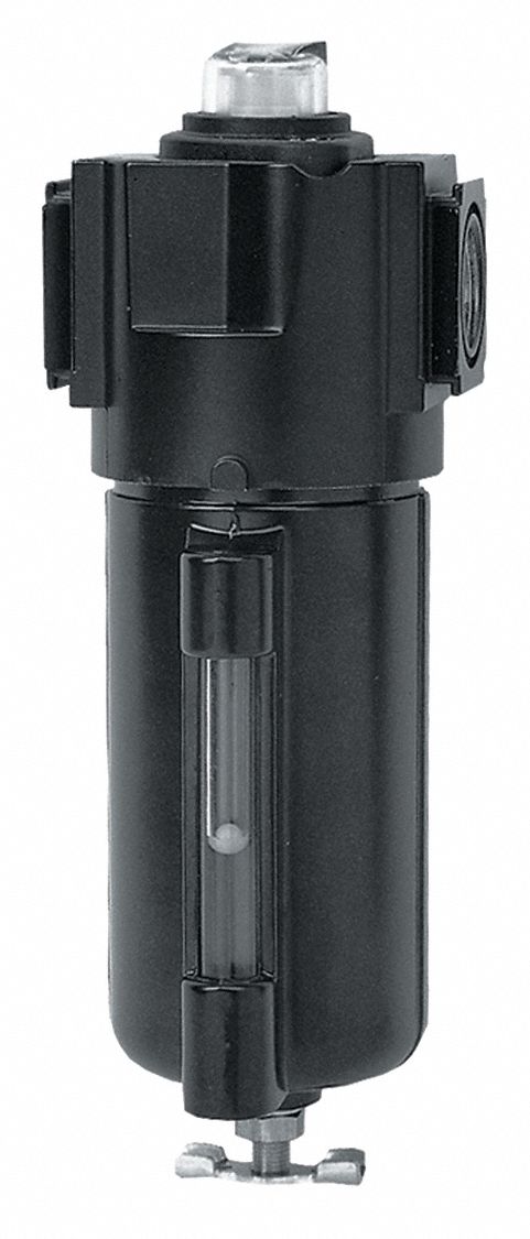 ARROW PNEUMATICS, 0.01 micron, Filter,.01 Micron,Metal Bowl,Auto,1/2 ...