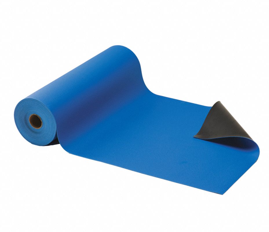 ACL STATICIDE Tapete ESD,Rollo,2 Cap.,30"x50 pies,Azul - Tapetes ...