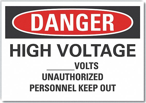 Polyester, Adhesive Sign Mounting, High Voltage Danger Label - 64NX96 ... Polyester, Adhesive Sign Mounting, High Voltage Danger Label - 64NX96 ...