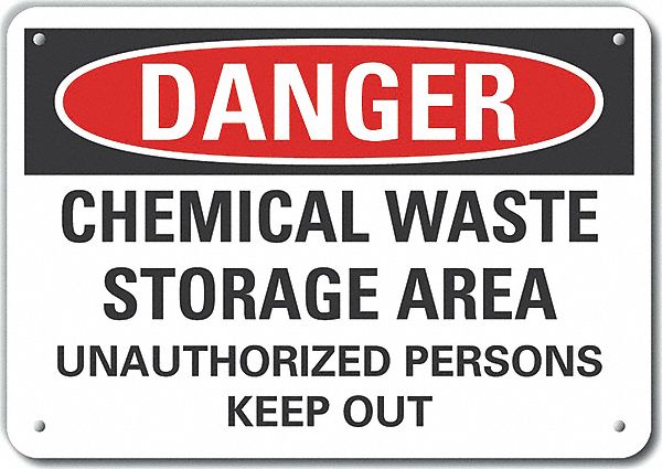 Plastic, Mounting Holes Sign Mounting, Plastic Chemicals Danger Sign ...