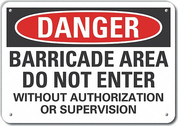 Plastic, Mounting Holes Sign Mounting, Plastic Do Not Enter Danger Sign ...