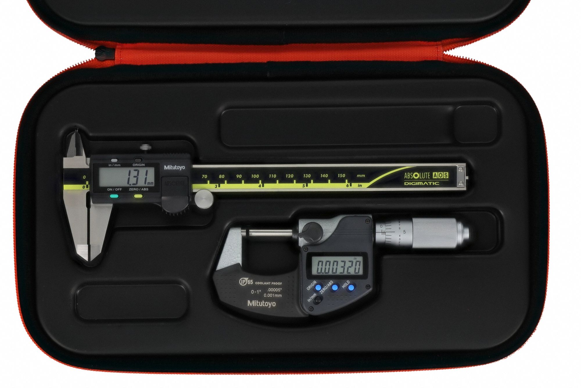 MITUTOYO, 3 Pieces, Digital Caliper, Precision Measuring Tool Kit ...
