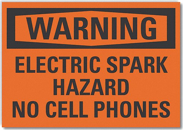 Non-PVC Polymer, Adhesive Sign Mounting, Warning Sign - 455F82|LCU6 ...