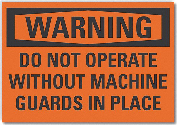 Reflective Sheeting, Adhesive Sign Mounting, Machine Guards Warning ...