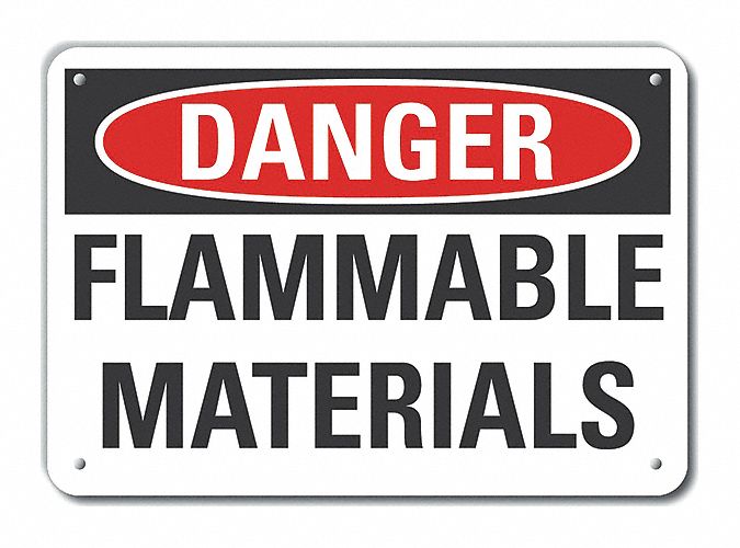Plastic, Mounting Holes Sign Mounting, Plastic Flammable Material ...