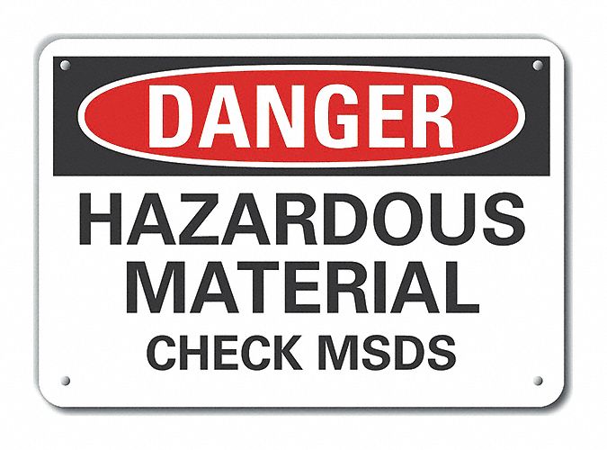 Plastic, Mounting Holes Sign Mounting, Plastic Hazardous Materials ...