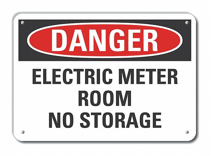 Plastic, Mounting Holes Sign Mounting, Plastic Electrical Panel Danger ...