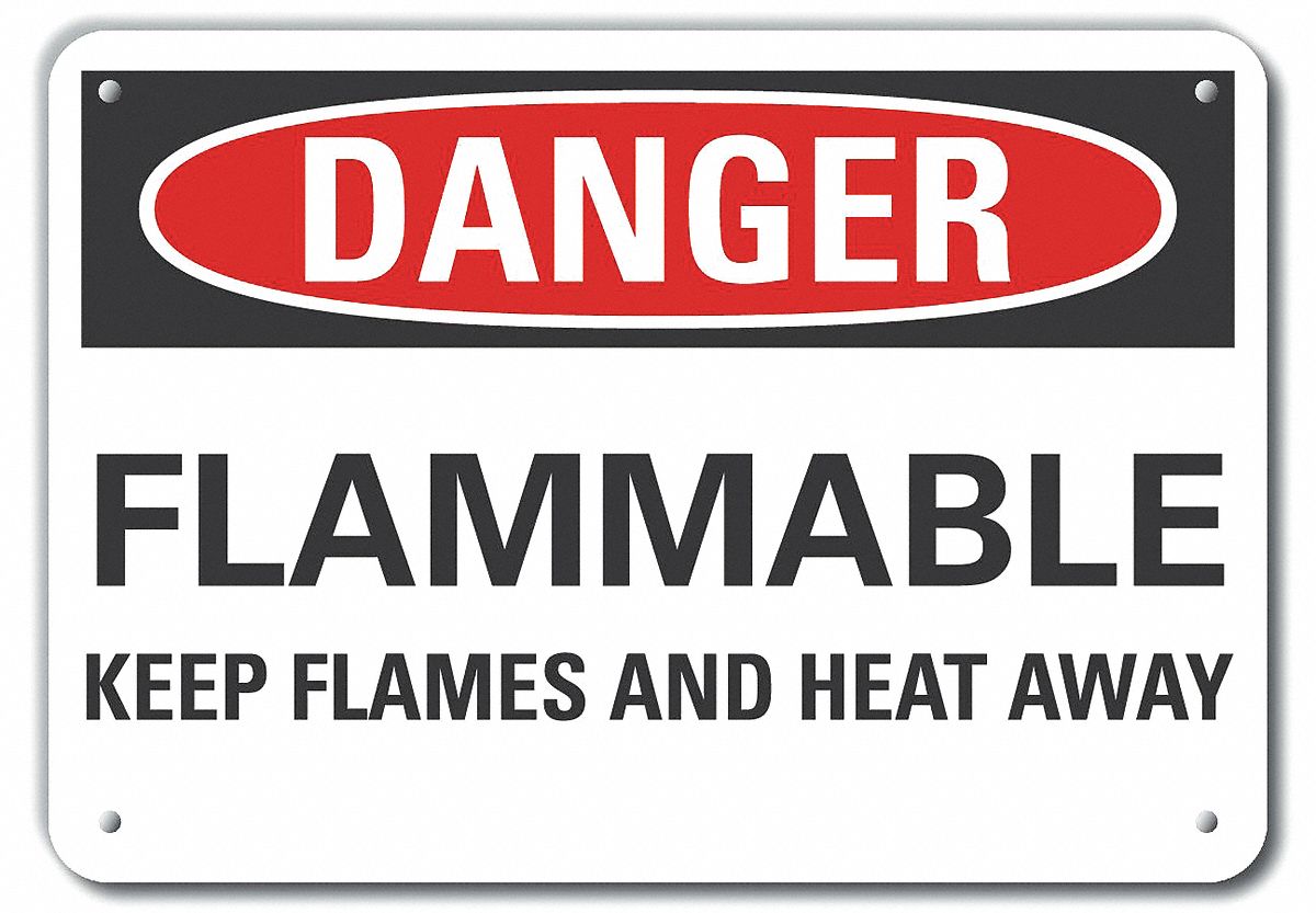 Plastic, Mounting Holes Sign Mounting, Plastic Flammable Material ...