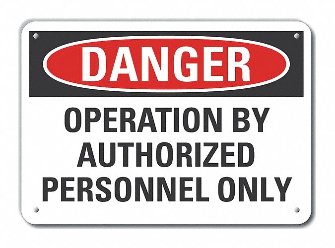 Plastic, Mounting Holes Sign Mounting, Plastic Machine & Operation ...