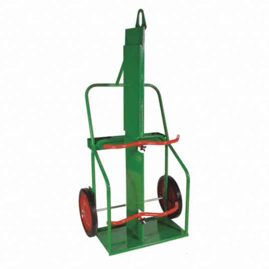 Double Cylinder Cart,Full Range,14"Wheel - Grainger