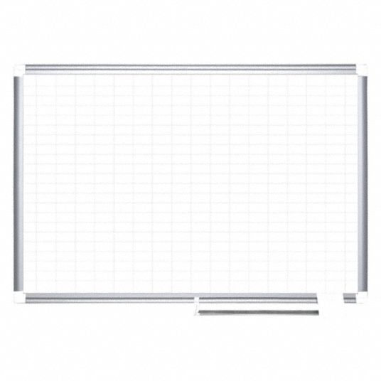 Magnetic Planner Board Kit,1x2 ft.Grid - Grainger