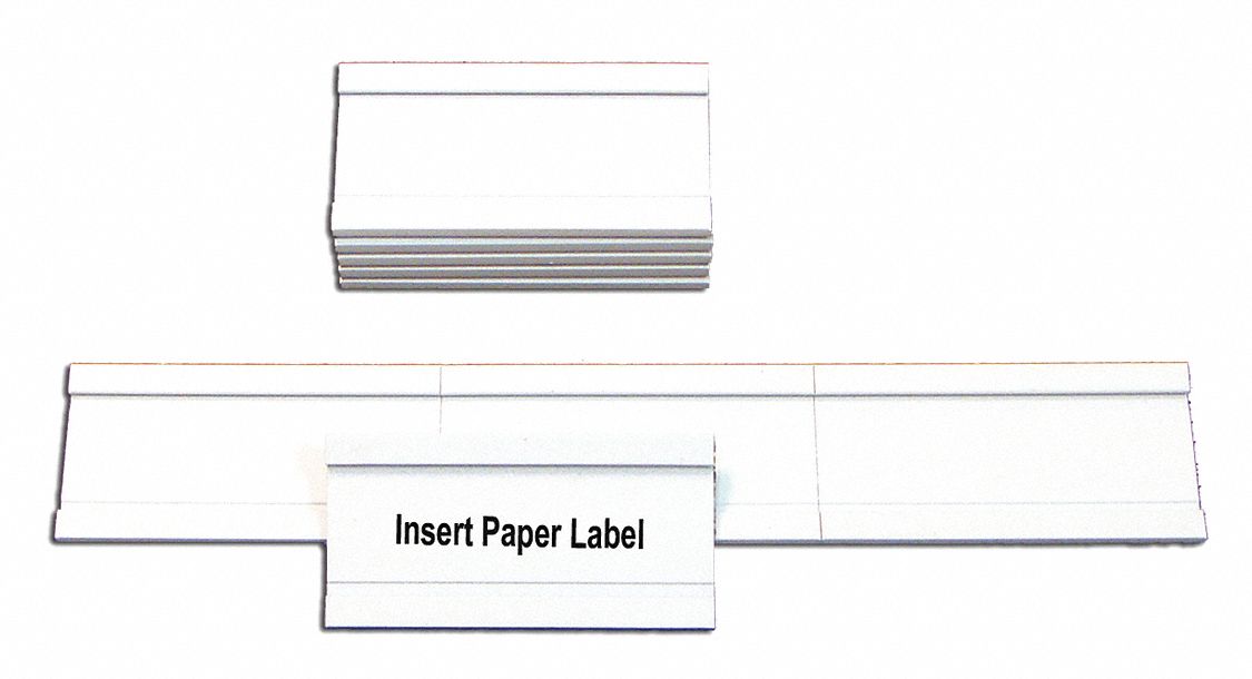 Magnetic Data Cards,1"x2",White,PK25 - Grainger