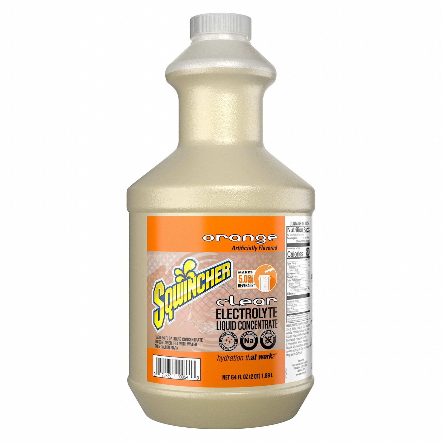 SQWINCHER, Orange, Bulk, Sports Drink Mix - 820RF3|159030875 - Grainger