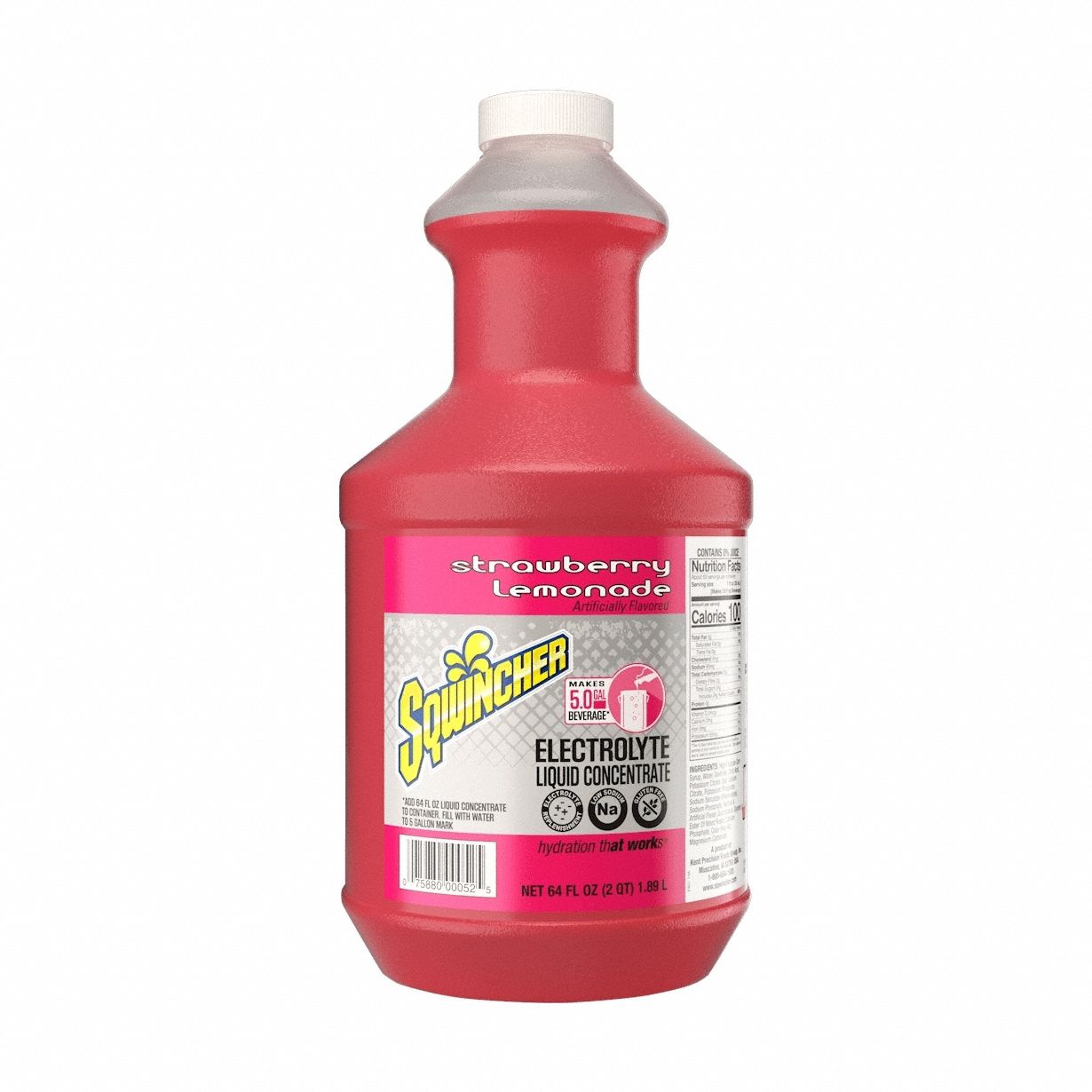 SQWINCHER, Strawberry Lemonade, Bulk, Sports Drink Mix - 36N053 ...