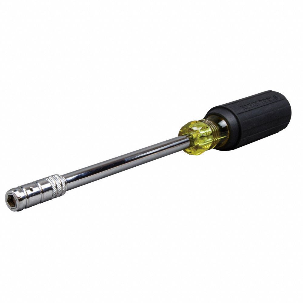 KLEIN TOOLS Hollow Round Shank Multi BitNut Driver: 1/4 in/5/16 in Tip ...
