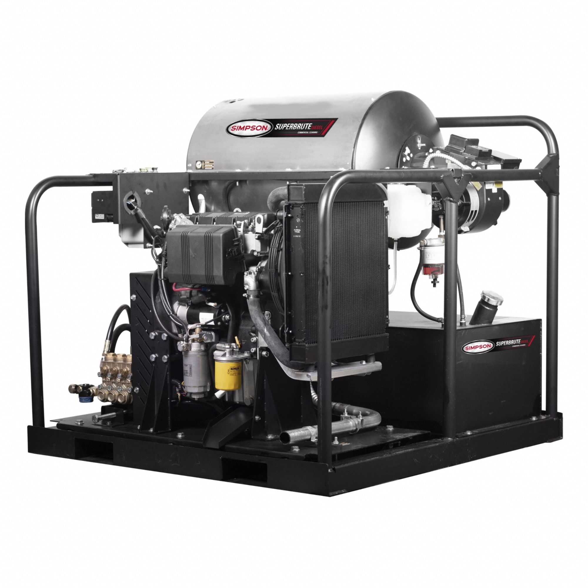 SIMPSON, Heavy Duty, Skid Mount, Gas-Powered Pressure Washer - 822LY9 ...