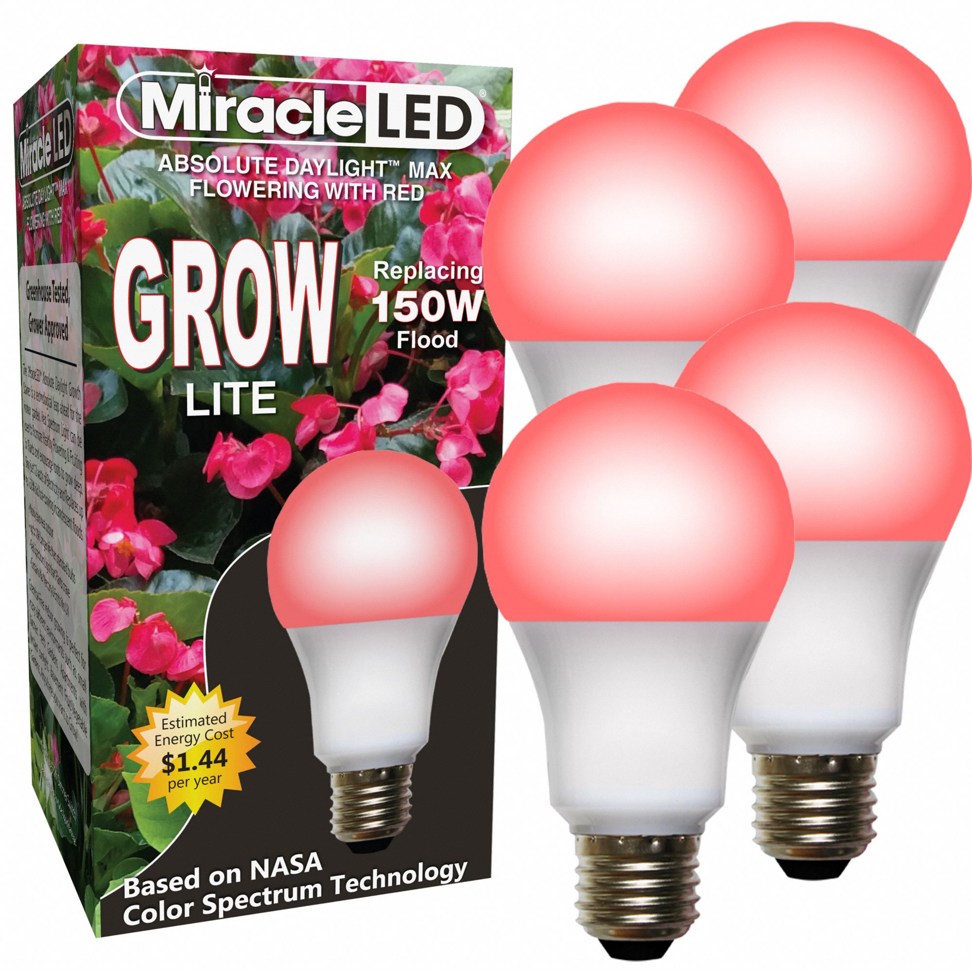LED, A21, LED Grow Bulb - 655Y09|602122 - Grainger