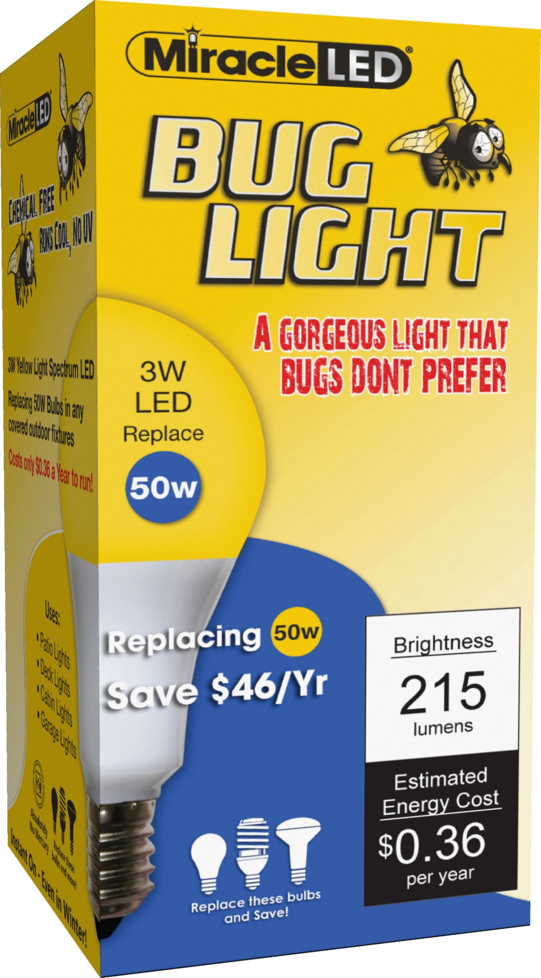 MIRACLE LED, Medium Screw (E26), LED, Compact LED Bulb - 655Y59|602176 ...