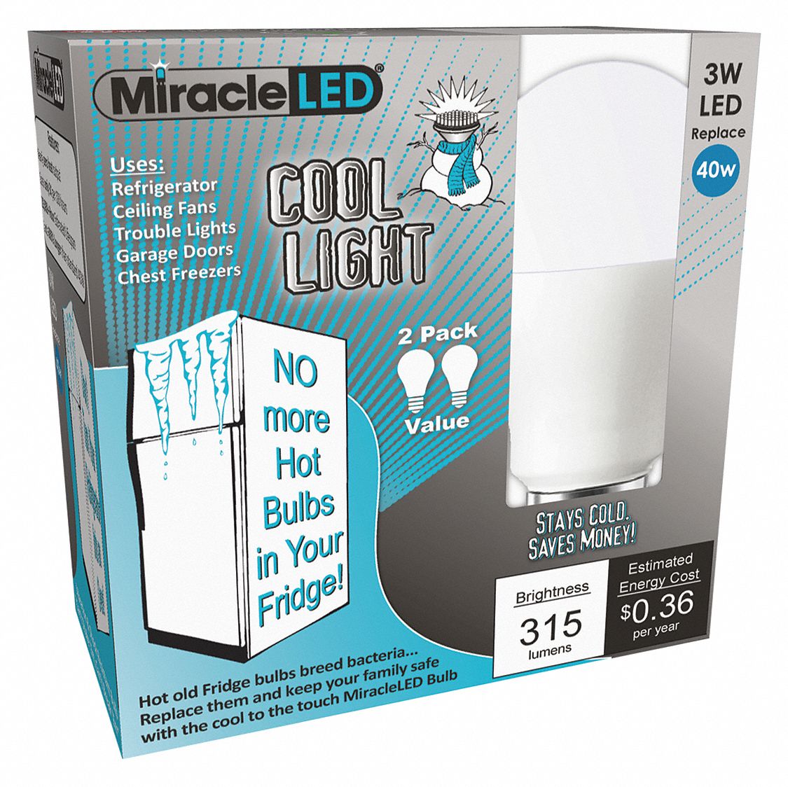 MIRACLE LED, Medium Screw (E26), LED, Compact LED Bulb - 655Y66|602183 ...
