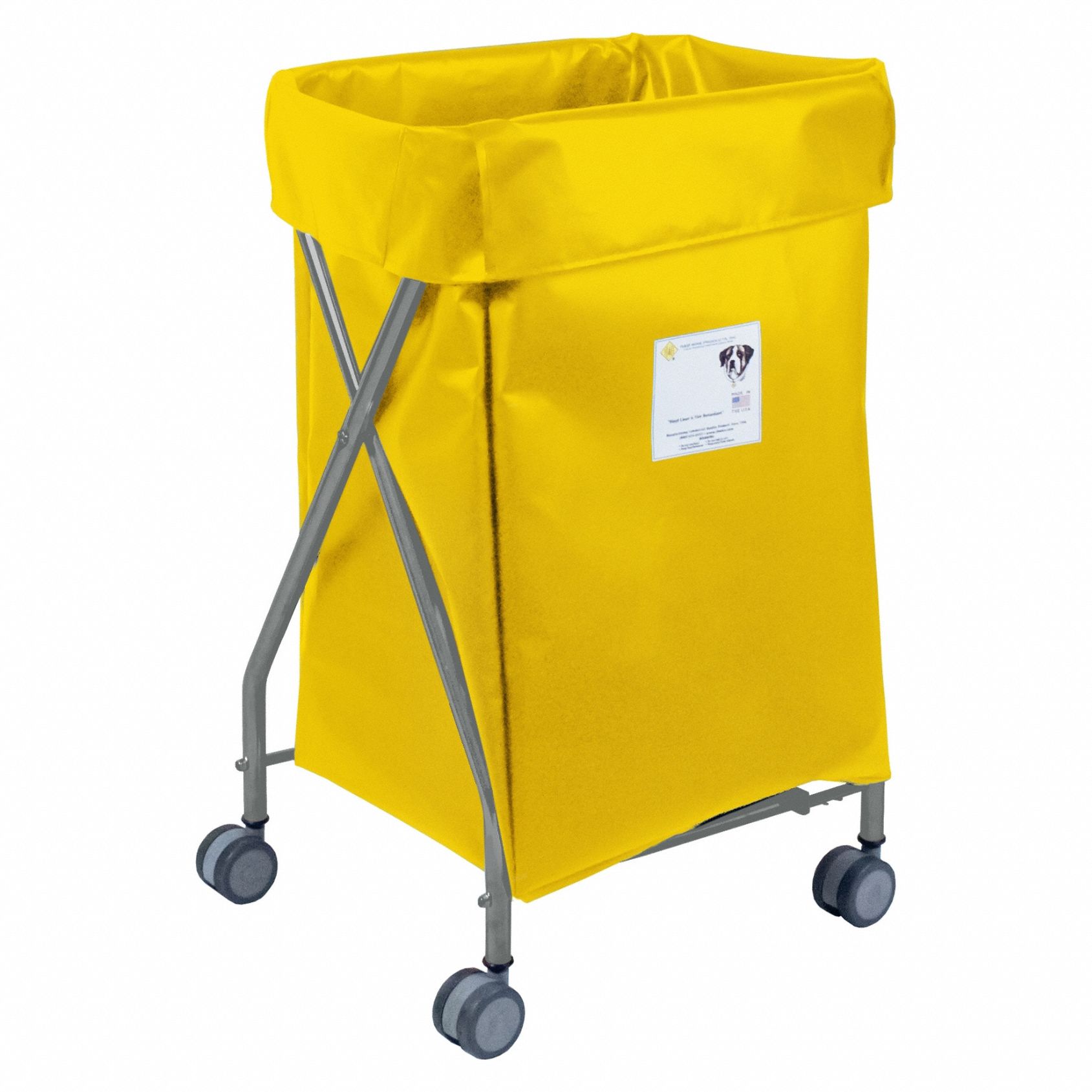R&B WIRE PRODUCTS INC., Vinyl Liner, Yellow, Hamper - 822EK9|655YEL ...