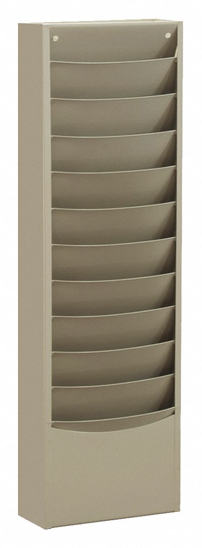 Vertical Con-tur Literature Rack,11 Poc - Grainger