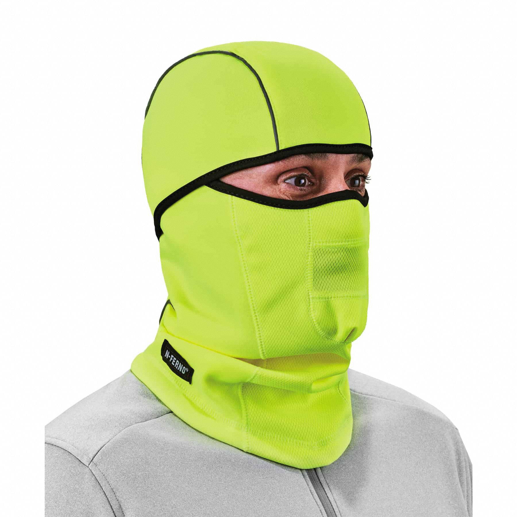 N-FERNO Balaclava: Balaclava, Lime, Universal, Balaclava, Fleece, Face ...